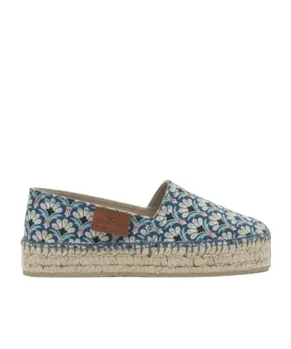 Etro Logo Patch Slip-on Espadrilles - Blue