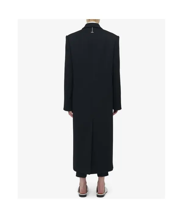 Alexander McQueen Double-breasted Wool Felt Coat With T-bar Chain Detail