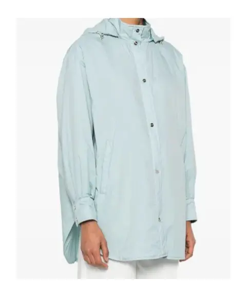 Herno Ecoage Jacket With Hood And Snap Closure - White
