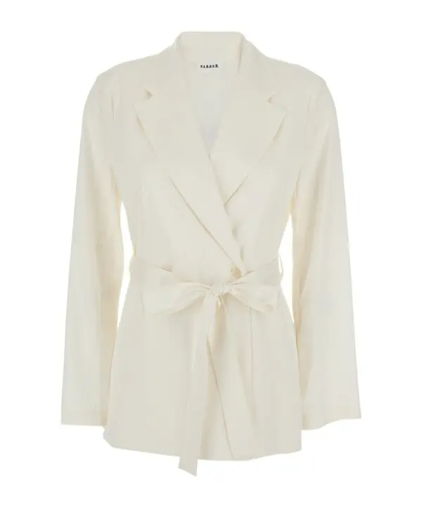 P.a.r.o.s.h Belted Double Breasted Blazer