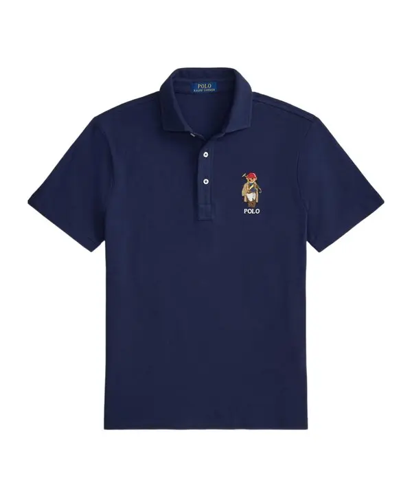 Polo Ralph Lauren Bear Embroidered Polo Shirt - Navy