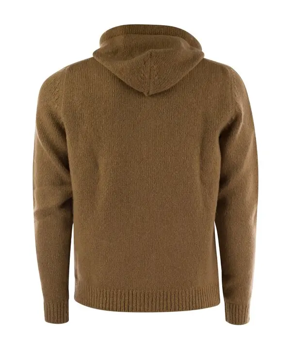 Fedeli Hooded Zip-up Cardigan