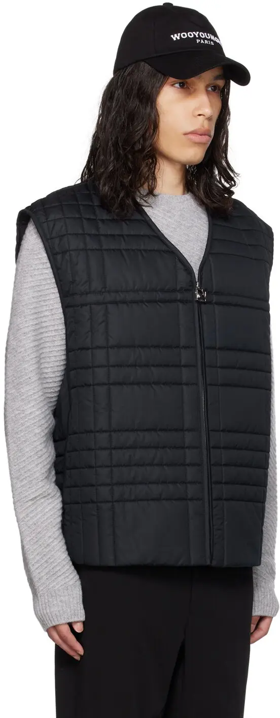 WOOYOUNGMI Quilted Zipper Vest