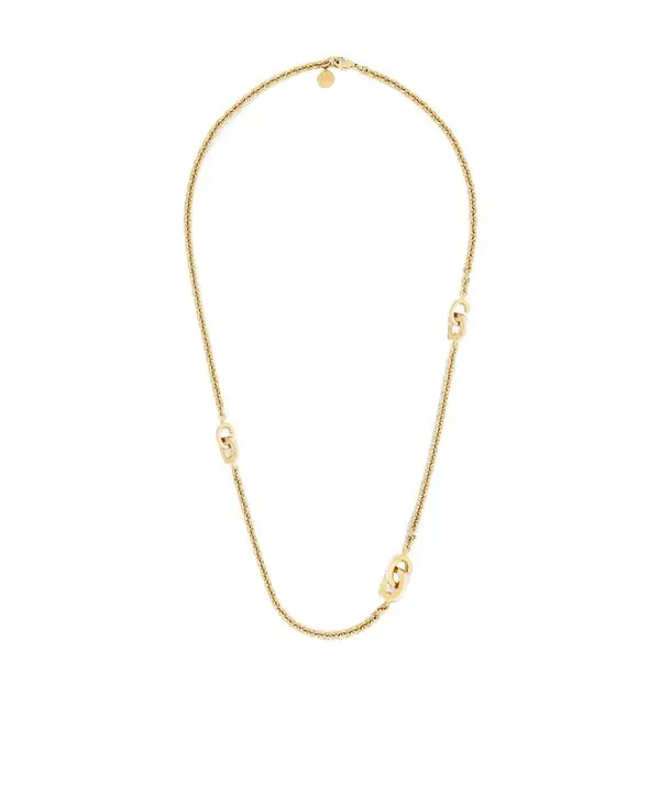 Dior Cd Lock Long Necklace - Yellow