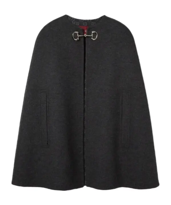 Gucci Horsebit Cape - Dark Gray