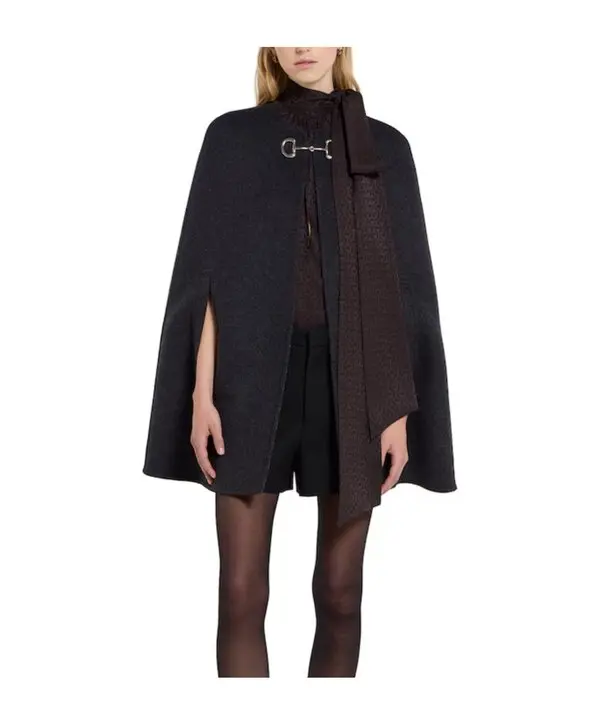 Gucci Horsebit Cape - Dark Gray