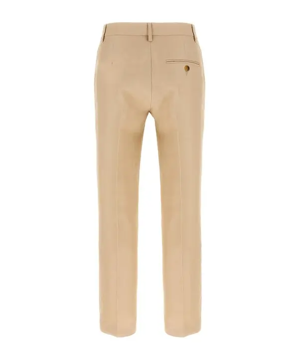 Alberto Biani Pleated Chinos Pants - Beige