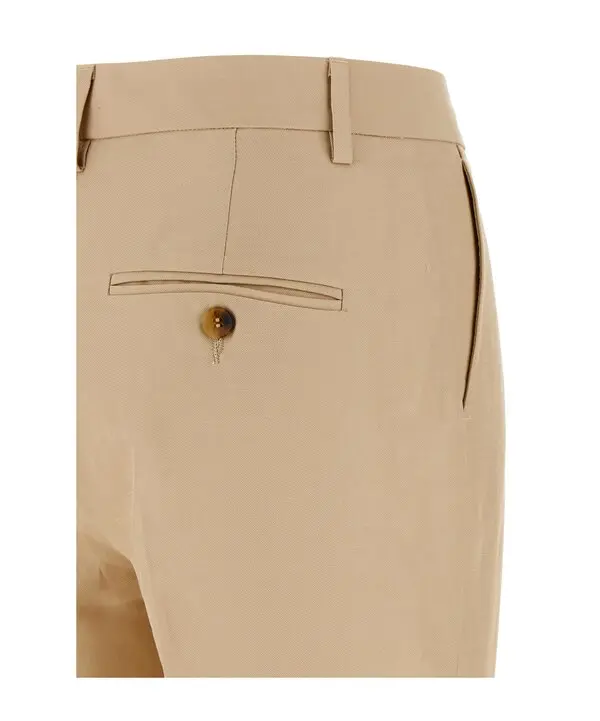Alberto Biani Pleated Chinos Pants - Beige