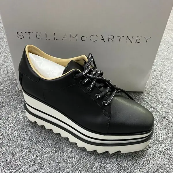 Stella McCartney Elyse Platform Lace-up Sneakers - Black