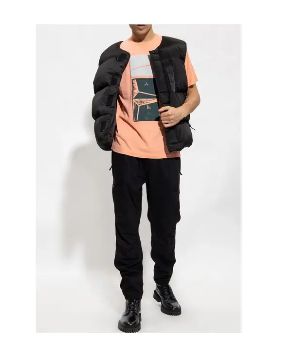 Stone Island Logo Patch Tapered Trousers