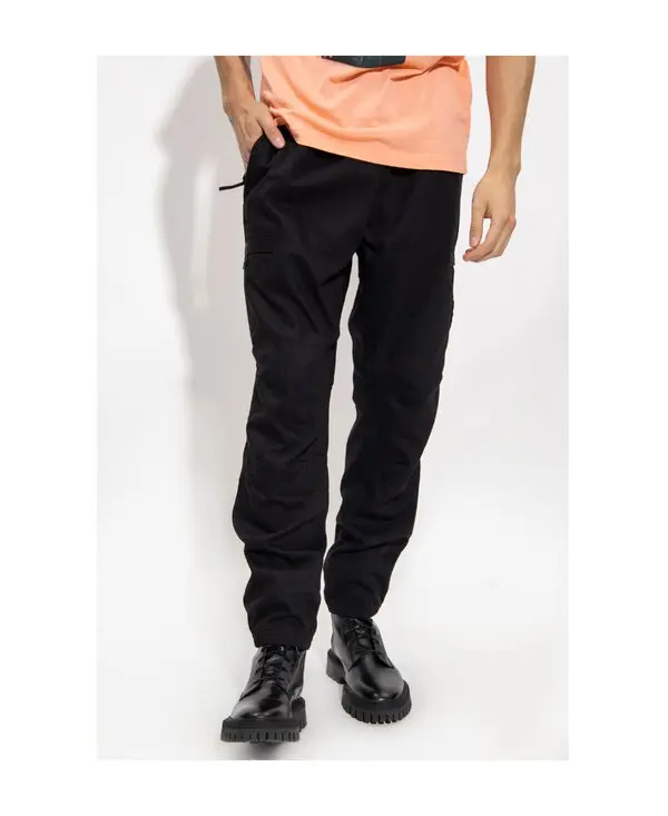 Stone Island Logo Patch Tapered Trousers