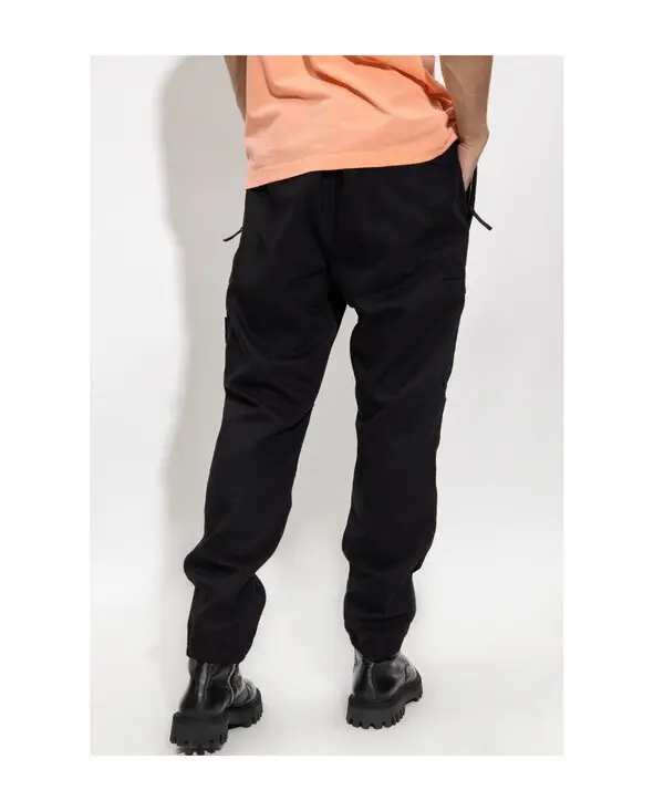 Stone Island Logo Patch Tapered Trousers
