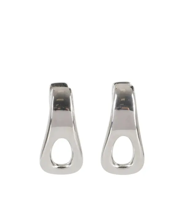 Rabanne Organic Drop Earrings - Sliver