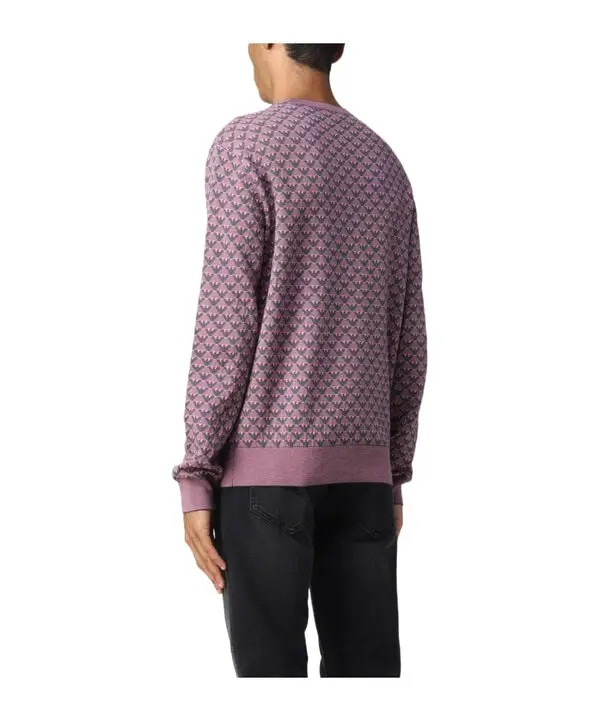 Emporio Armani Geometric Print Wool Sweater