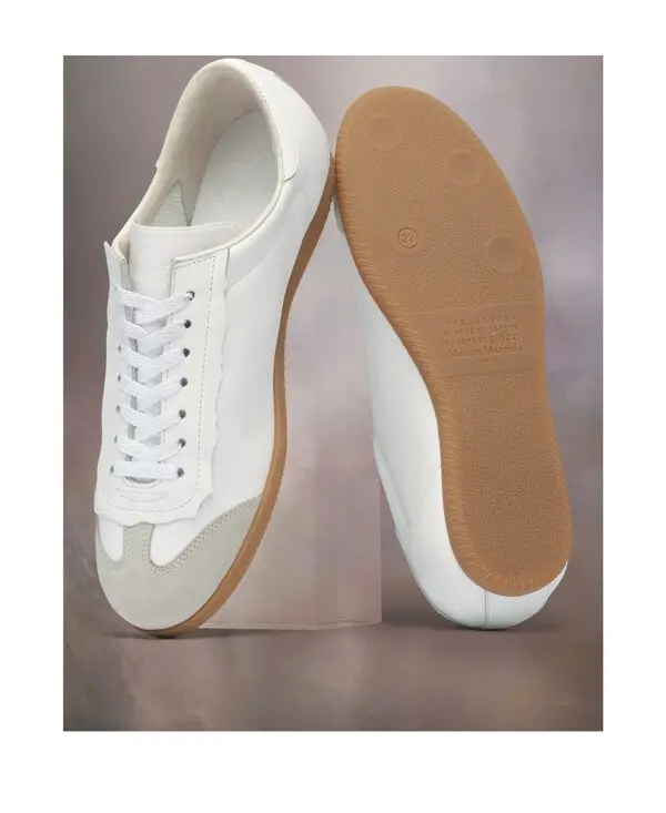 MAISON MARGIELA Panelled Lace-up Sneakers - White