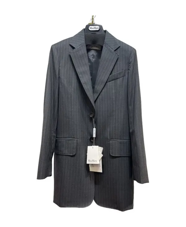 Max Mara Striped Single-breasted Blazer