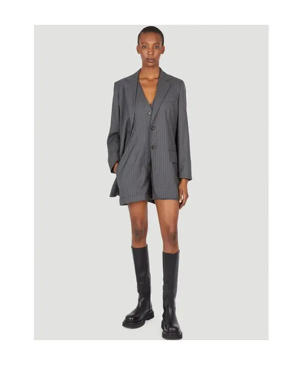Max Mara Striped Single-breasted Blazer