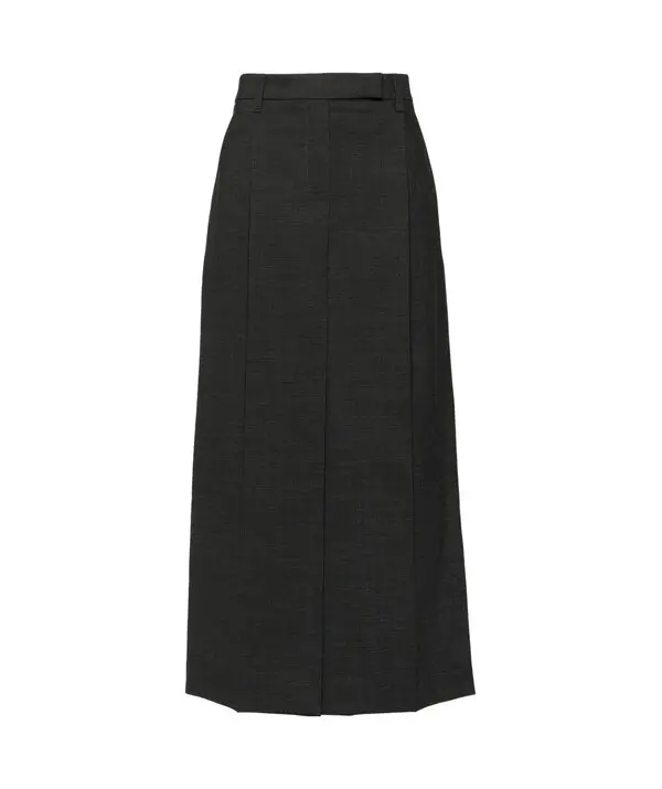 Brunello Cucinelli Dart Detailed Pencil Skirt - Grey