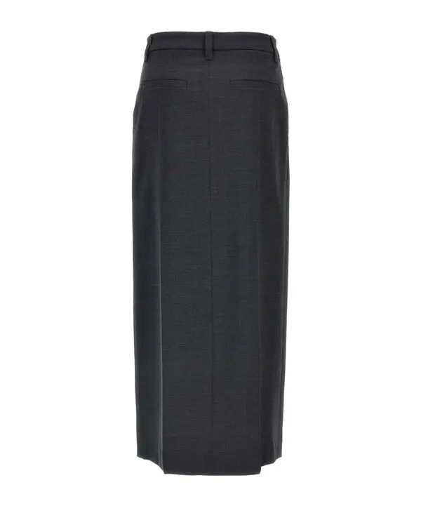 Brunello Cucinelli Dart Detailed Pencil Skirt