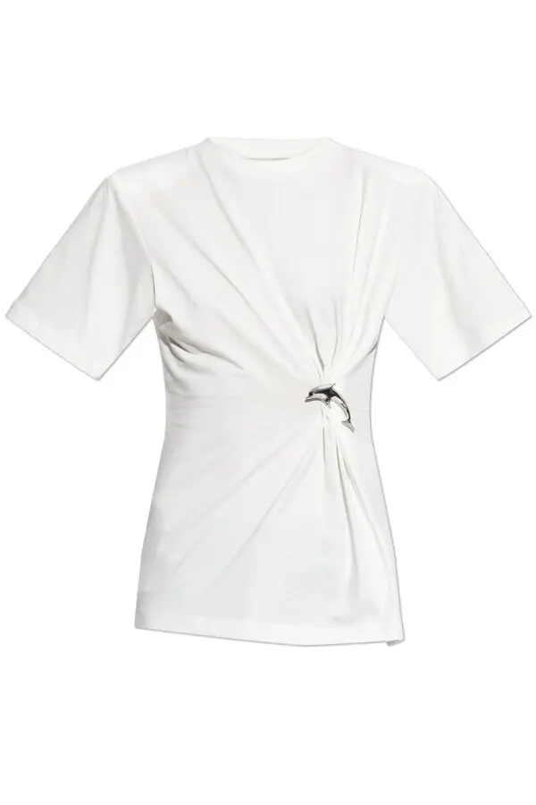 Blumarine Dolphin Detail T-shirt - White