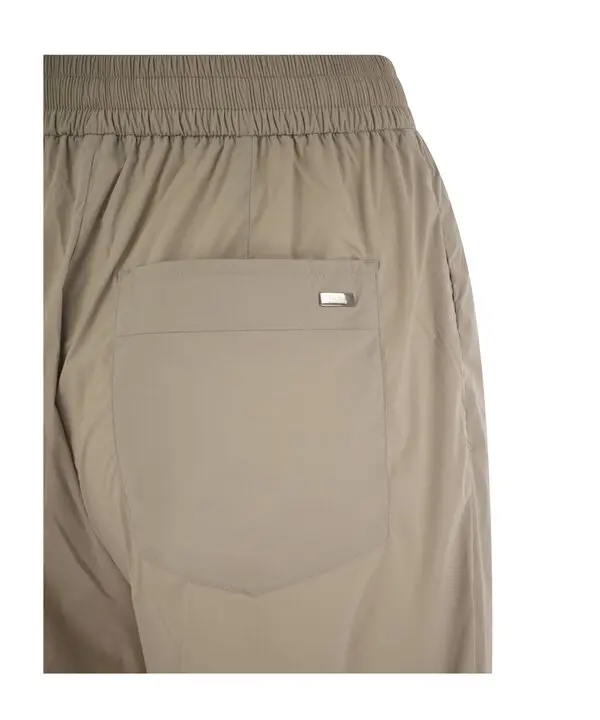 Herno Pleated Wide Leg Trousers - Nude