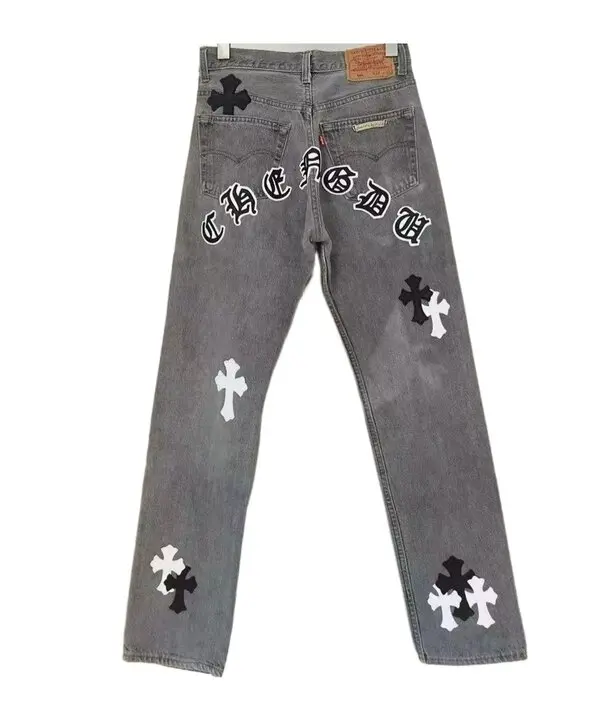 Chrome Hearts Embellished Denim Pants