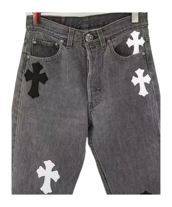 Chrome Hearts Embellished Denim Pants