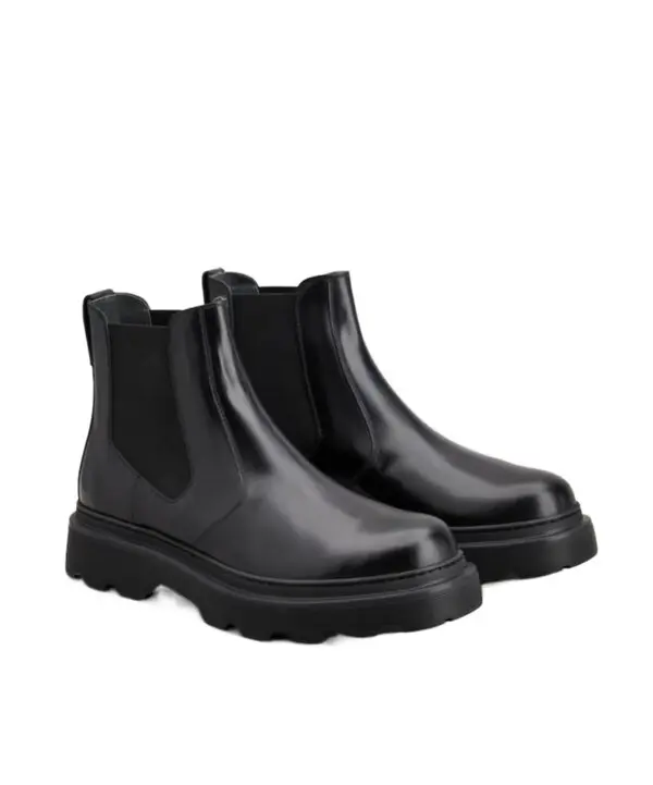 TOD'S Elasticated Side Ankle Boots - Black