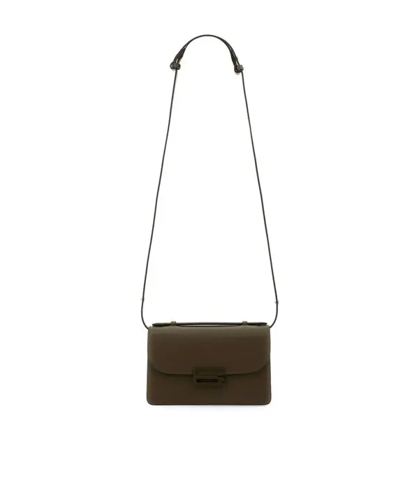 Victoria Beckham Logo Plaque Mini Shoulder Bag - Black