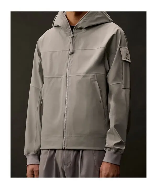 C.P. COMPANY Metroshell Zip Hooded Jacket - Grey