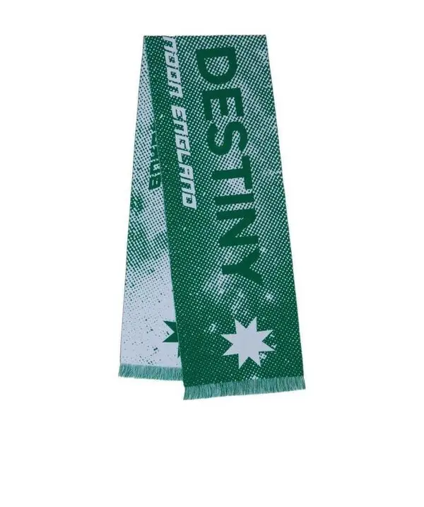 Burberry Destiny Jacquard-pattern Scarf - Green