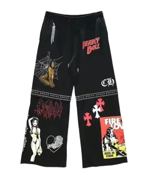Chrome Hearts Drawstring Waist-edge Sweatpants - Black