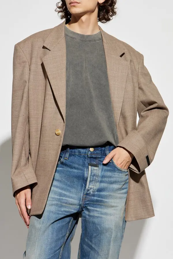 Fear Of God Single-breasted Tailored Blazer - Beige