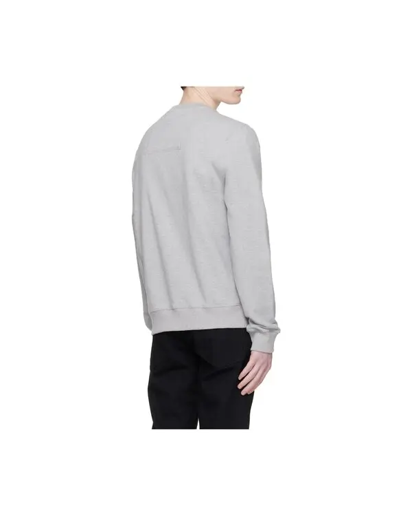 LANVIN Crewneck Long-sleeved Sweatshirt With Ribbed Details