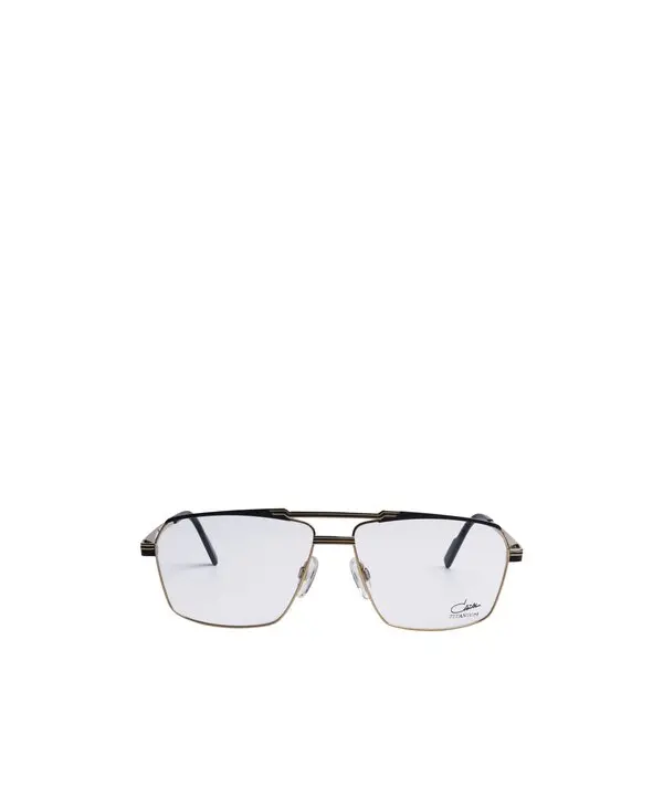 Cazal Geometric Flat Mirror Eyeglasses - White