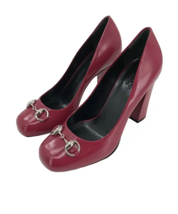 Gucci Horsebit High Heel Pumps - Red