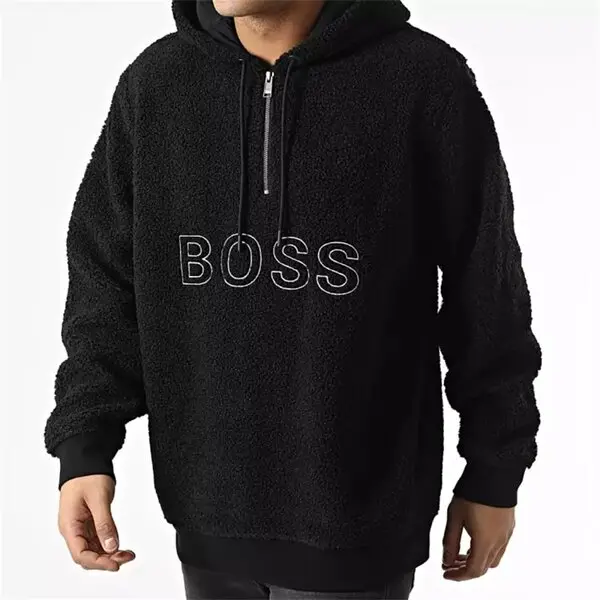 Hugo Boss Semi-zipper Logo Detail Sweater