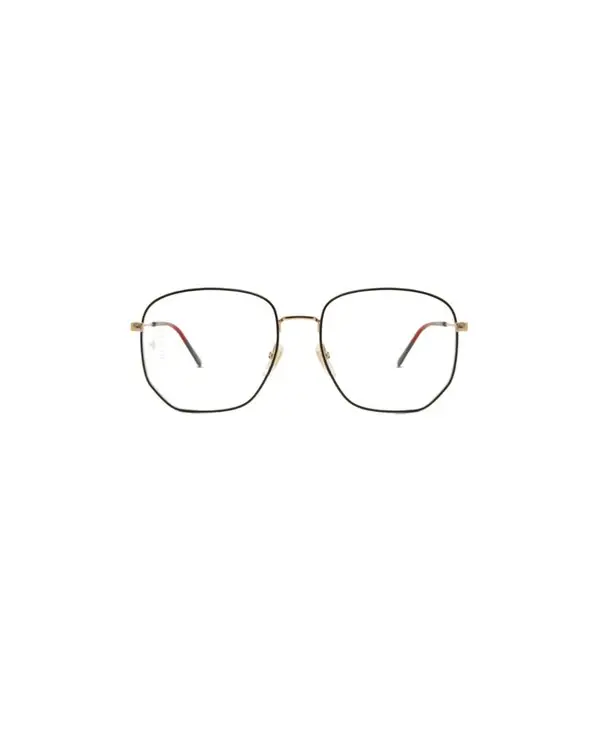Gucci Hexagon Frame Eyeglasses - Black