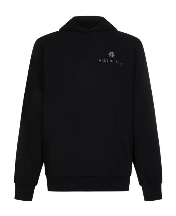 Philipp Plein Logo Printed Long Sleeve Hoodie