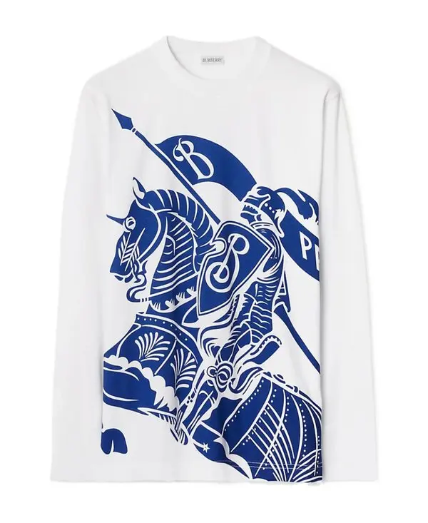 Burberry Ekd Print Long Sleeve T-shirt - Blue