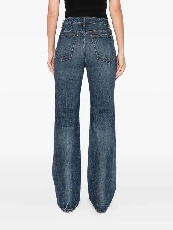 Khaite Danielle Straight-leg Jeans - Blue