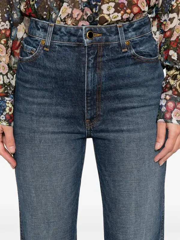 Khaite Danielle Straight-leg Jeans - Blue