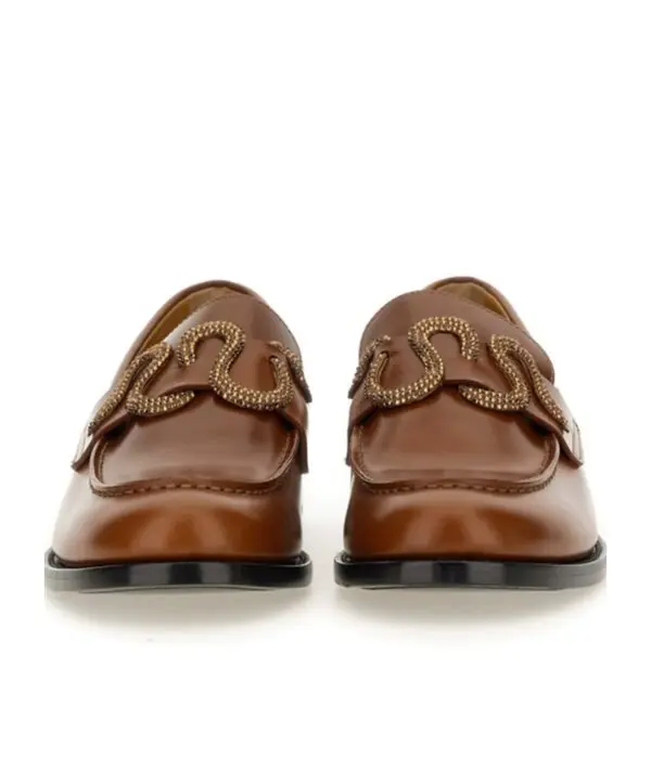 Rene Caovilla Embellished Slip-on Loafers