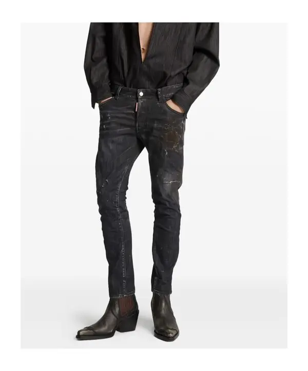 Dsquared2 Belt Loop Jeans - Black