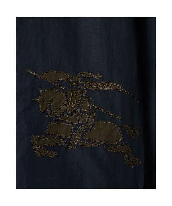 Burberry Logo Detailed Hooded Zip-up Jacket