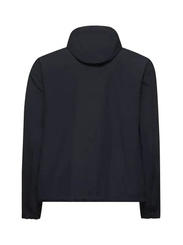 Burberry Logo Detailed Hooded Zip-up Jacket