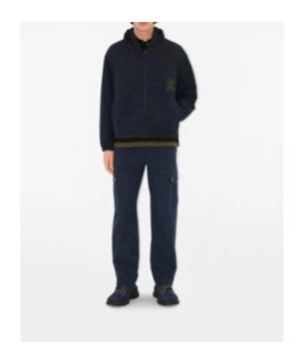 Burberry Logo Detailed Hooded Zip-up Jacket