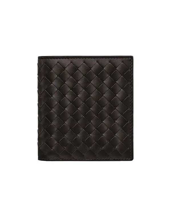 Bottega Veneta Intrecciato Weave Bifold Wallet - Black