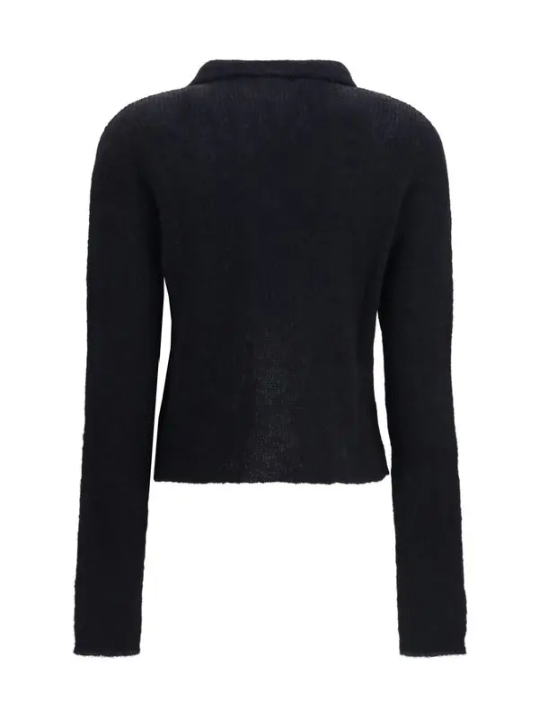 Our Legacy Mazzy Long Sleeved Ribbed-knit Cardigan - Black