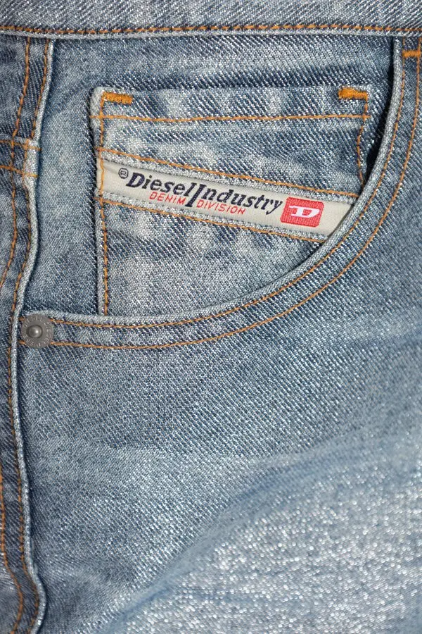 DIESEL® Sequined Denim Cargo Shorts